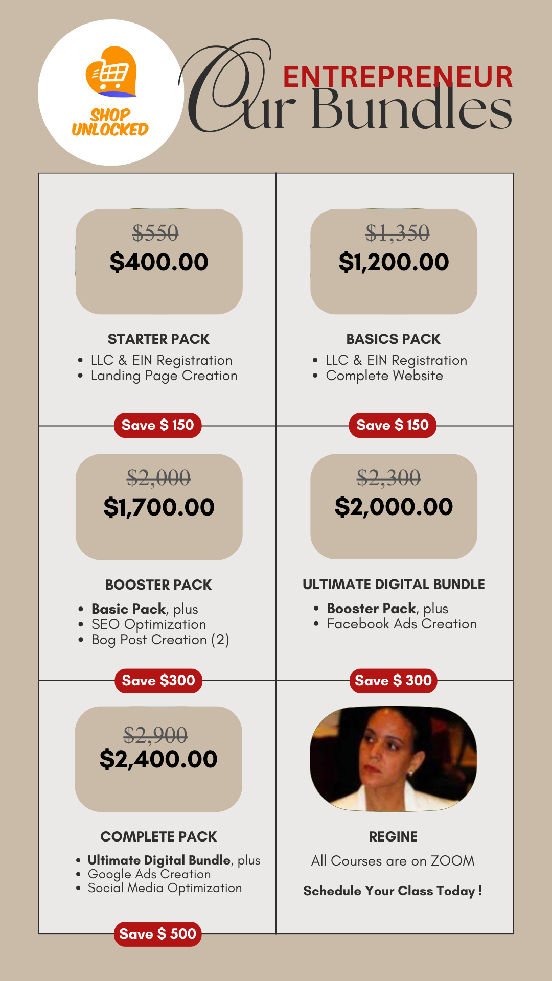 Essential Entrepreneur courses | Shop Unlocked