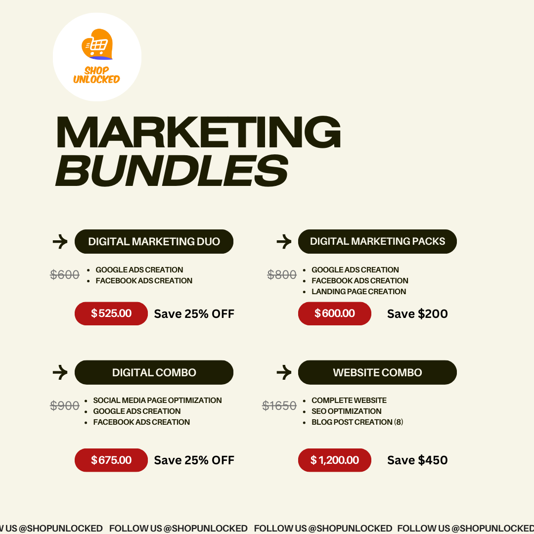 Marketing Bundles | Shop Unlocked